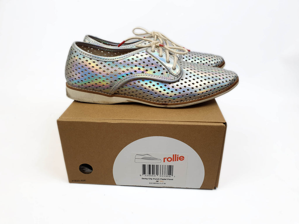 Rollie derby city punch pastel floral shoes size 40 (comes with box ...