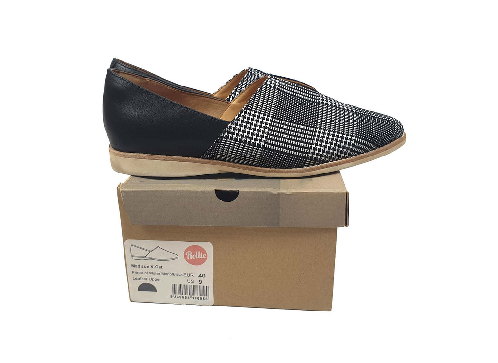 Rollie Madison V-cut shoes with prince of wales/black colour size 40 ...
