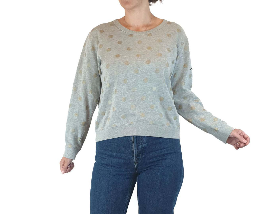 Gorman grey jumper with gold polka dots size 8 – Dear Little Panko