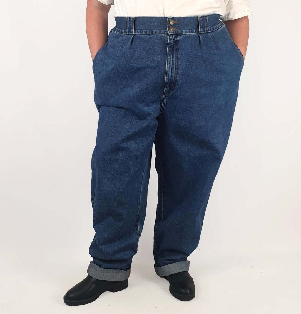 Lucy & Yak mid-denim jeans size W42 – Dear Little Panko