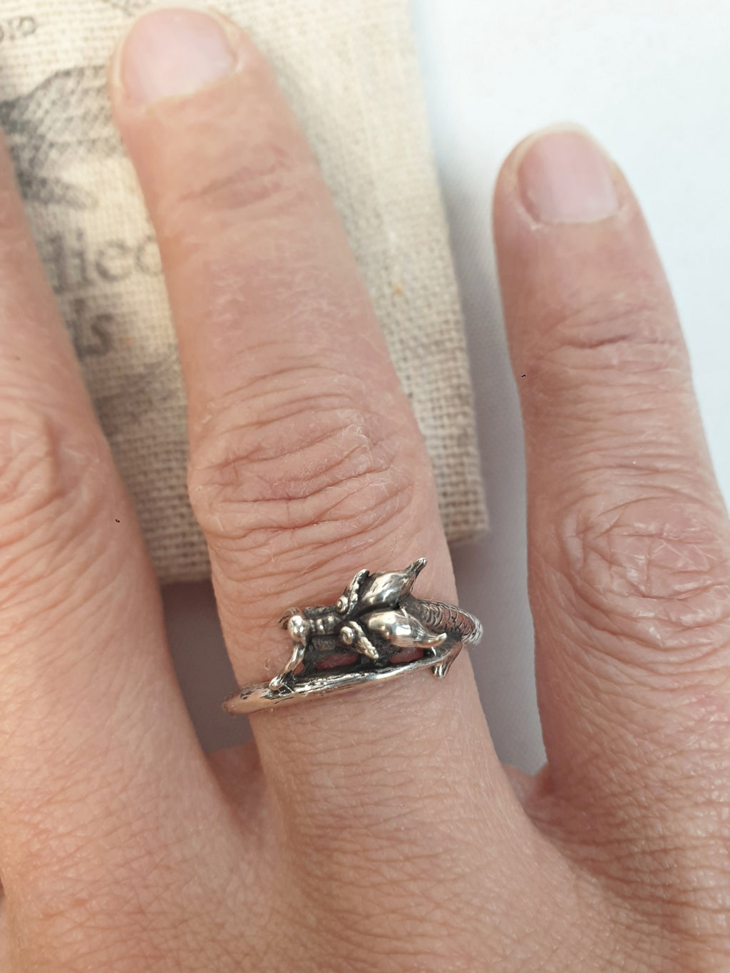 Halo & Hurt adjustable dragon silver ring – Dear Little Panko