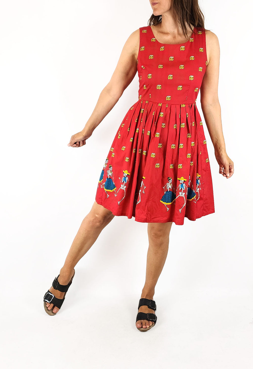 Dangerfield red day of the dead dress size 8 – Dear Little Panko