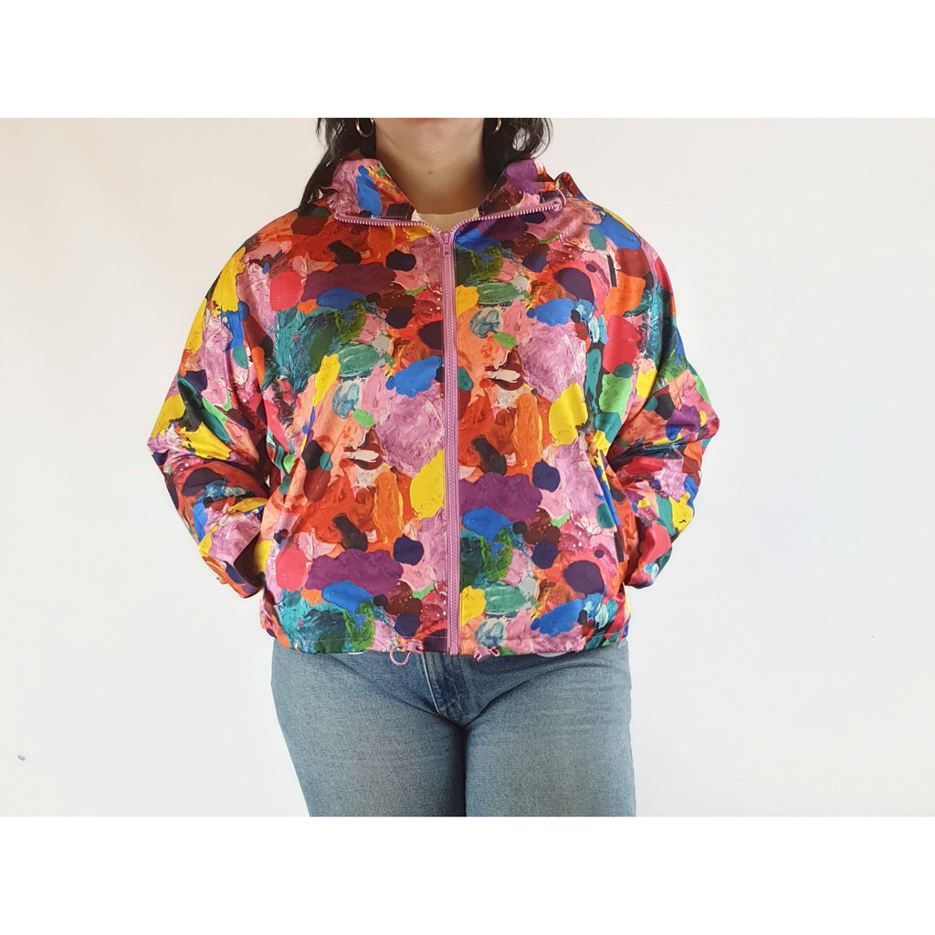 Gorman colourful cropped raincoat size 14 – Dear Little Panko