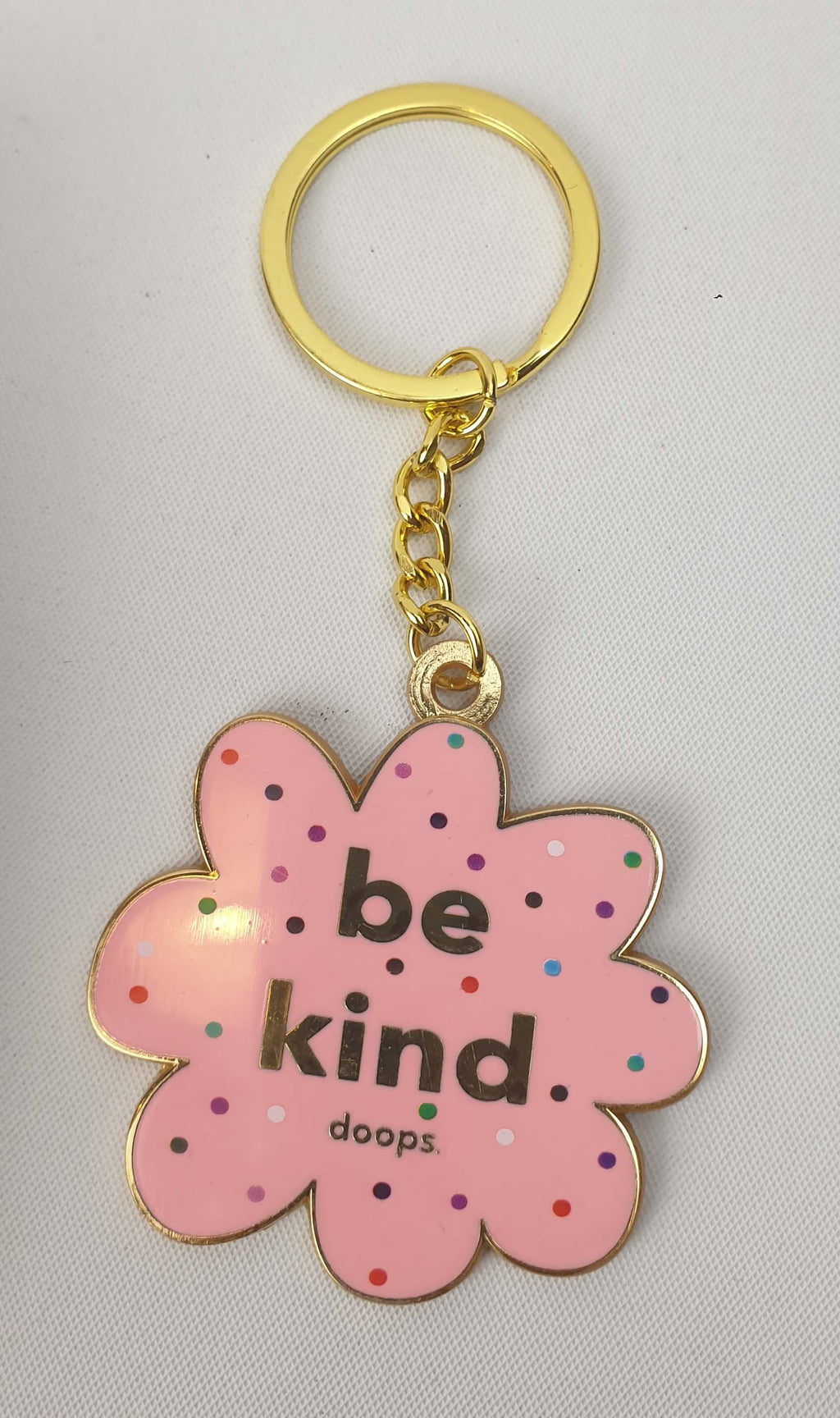 Doops pink "be kind" key ring – Dear Little Panko